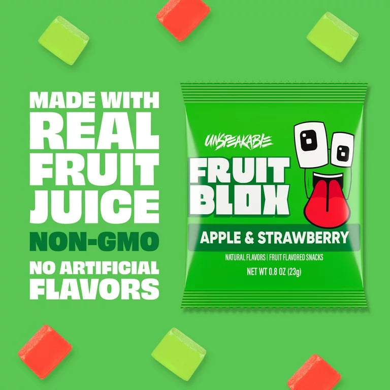 Fruit Blox Unspeakable Apple & Strawberry (23g) – Candy Craze