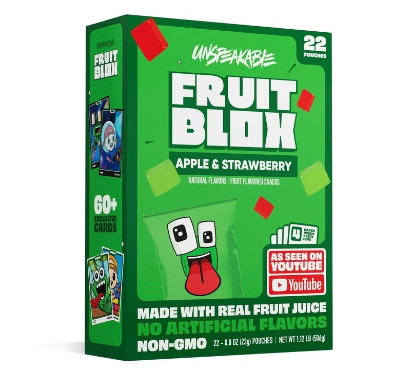Fruit Blox Unspeakable - Apple & Strawberry 22 Pack – Candy Craze