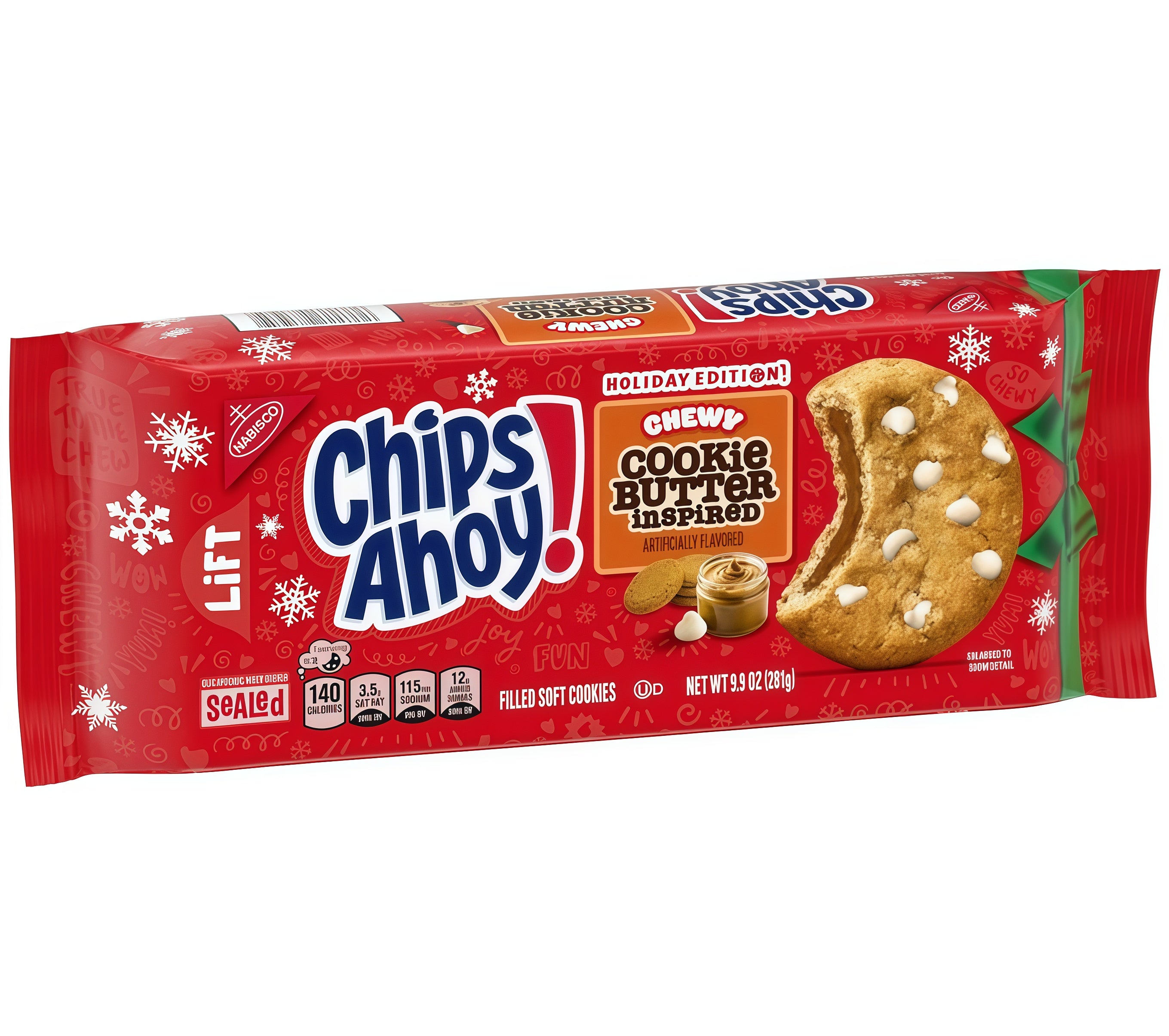 Chips Ahoy Chewy Cookie Butter Inspired Holiday Edition (281g) – Candy ...