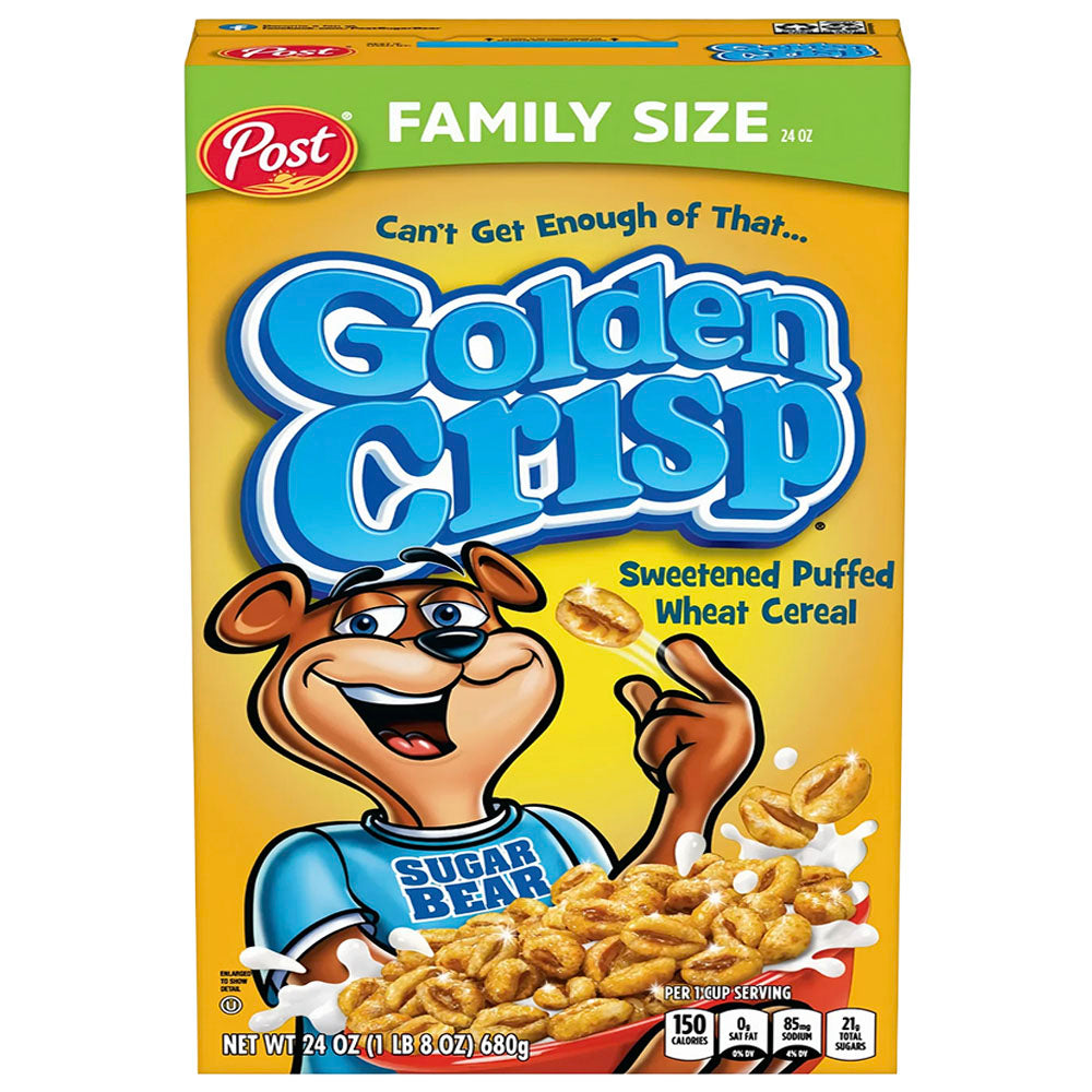Post Golden Crisp Family Size Cereal (680g) – Candy Craze